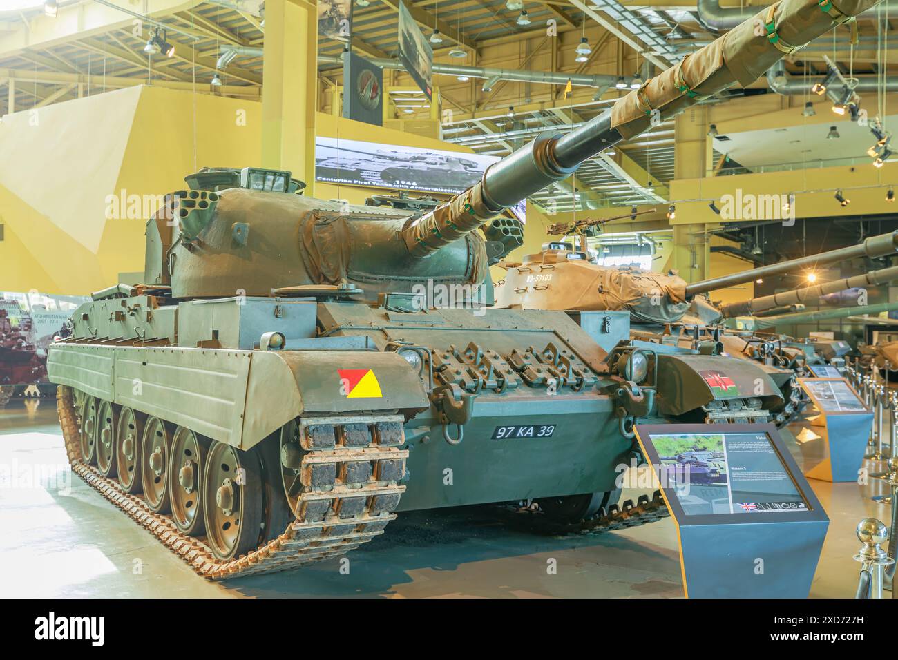 Royal Tank Museum, Amman, Jordanien - 4. Mai 2024: Retain Vickers MK. 3 ...