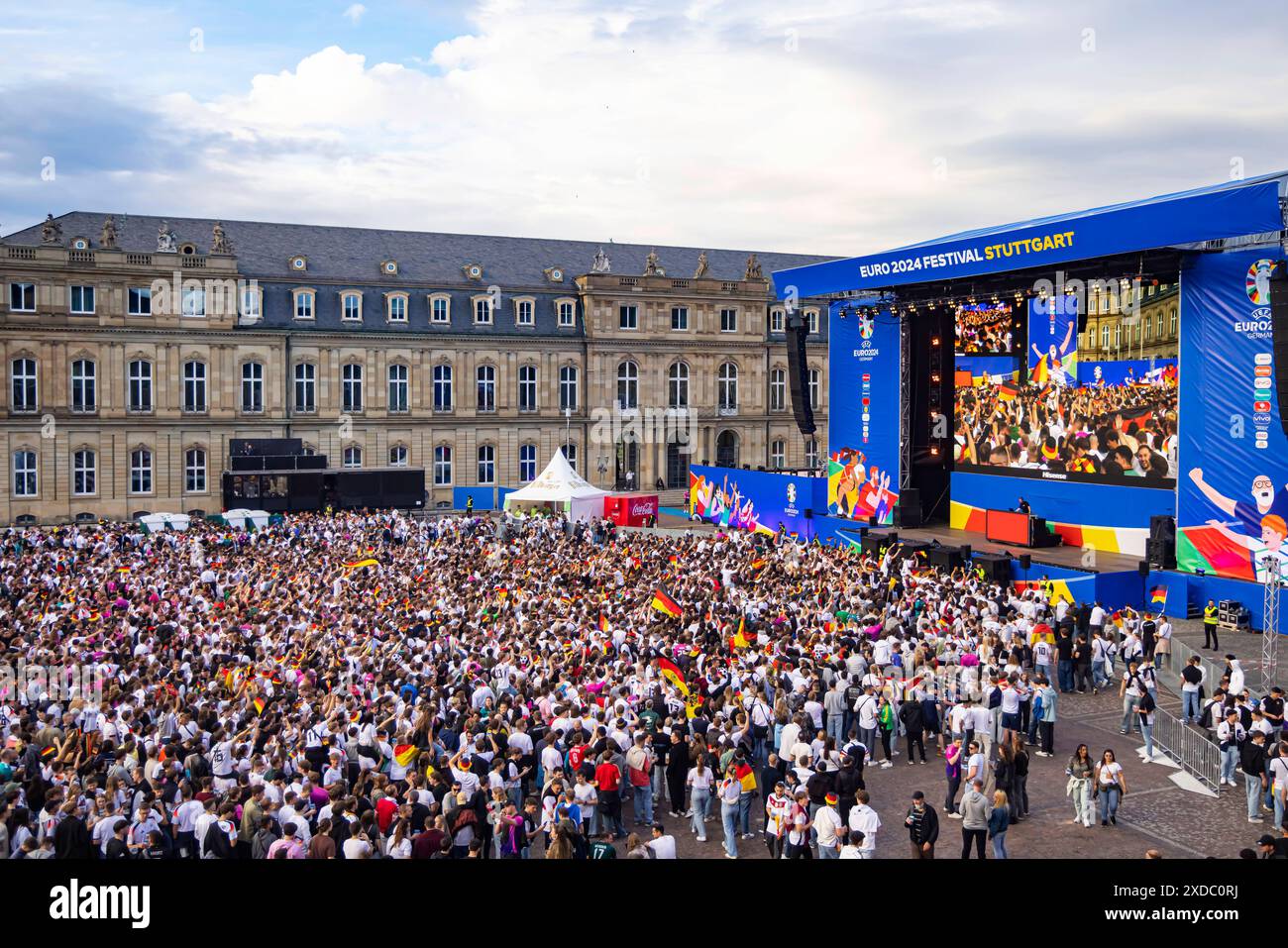Public Viewing in Stuttgart. Deutschland - Schottland 5:1. 25,000 ...
