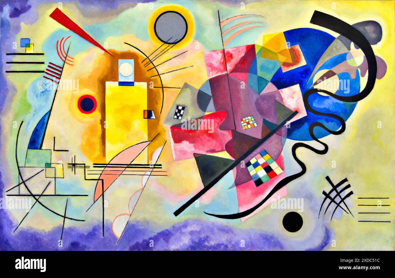 Kandinsky blue red Stock-Vektorgrafiken kaufen - Alamy