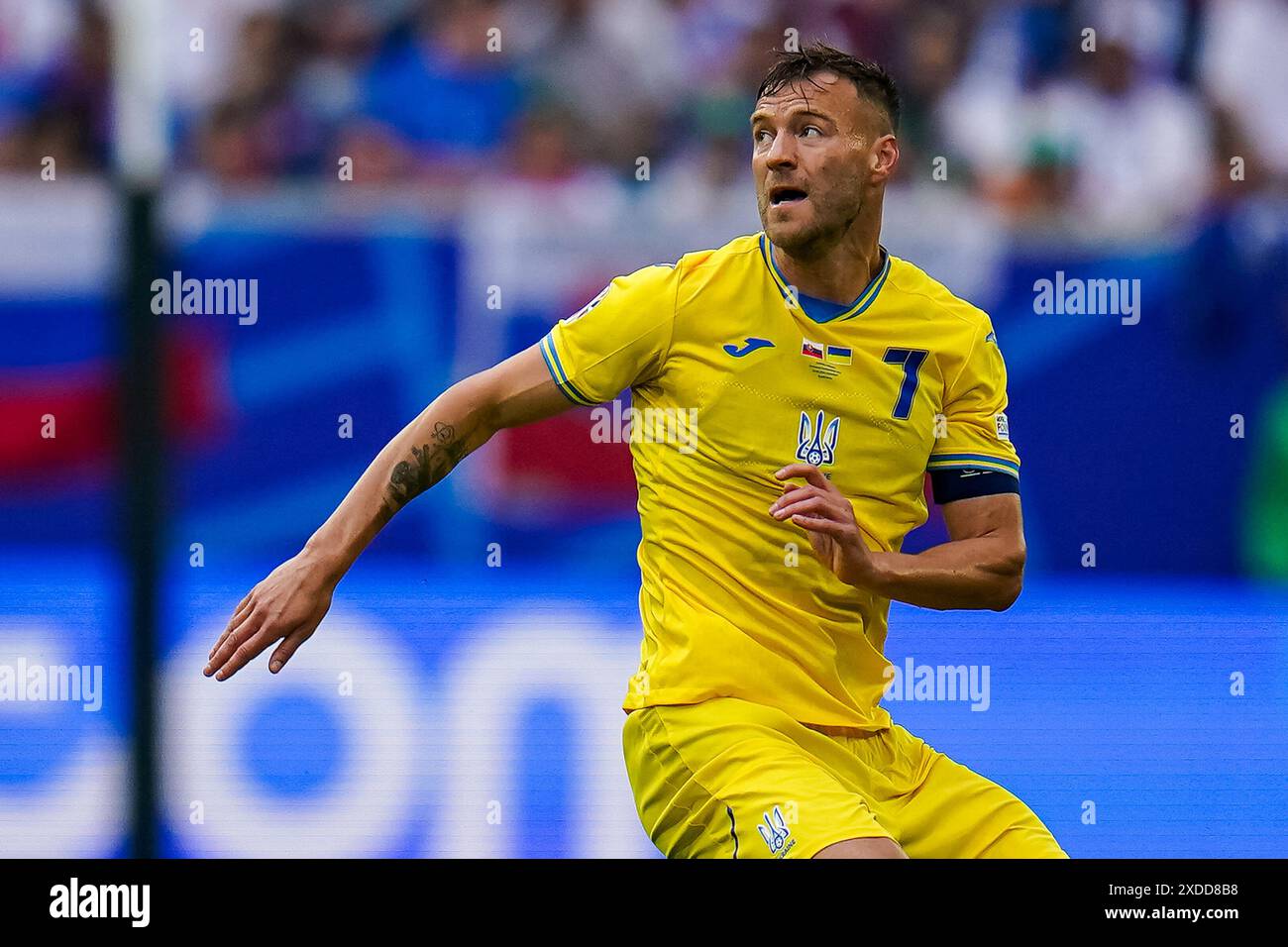 DÜSSELDORF, DEUTSCHLAND - 21. JUNI: Andriy Jarmolenko aus der Ukraine ...