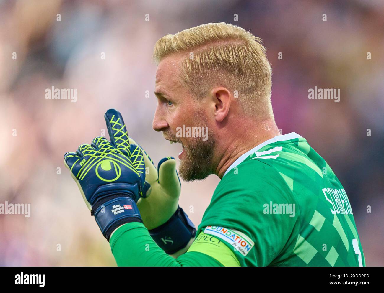 Kasper Schmeichel, DEN 1 im Gruppenspiel C ENGLAND - DÄNEMARK 1-1 der ...