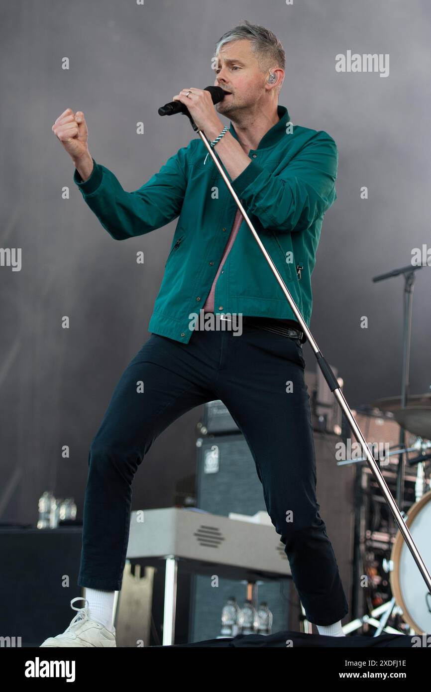 Newport, Großbritannien. Juni 2024. Keane auf der Hauptbühne des Isle ...