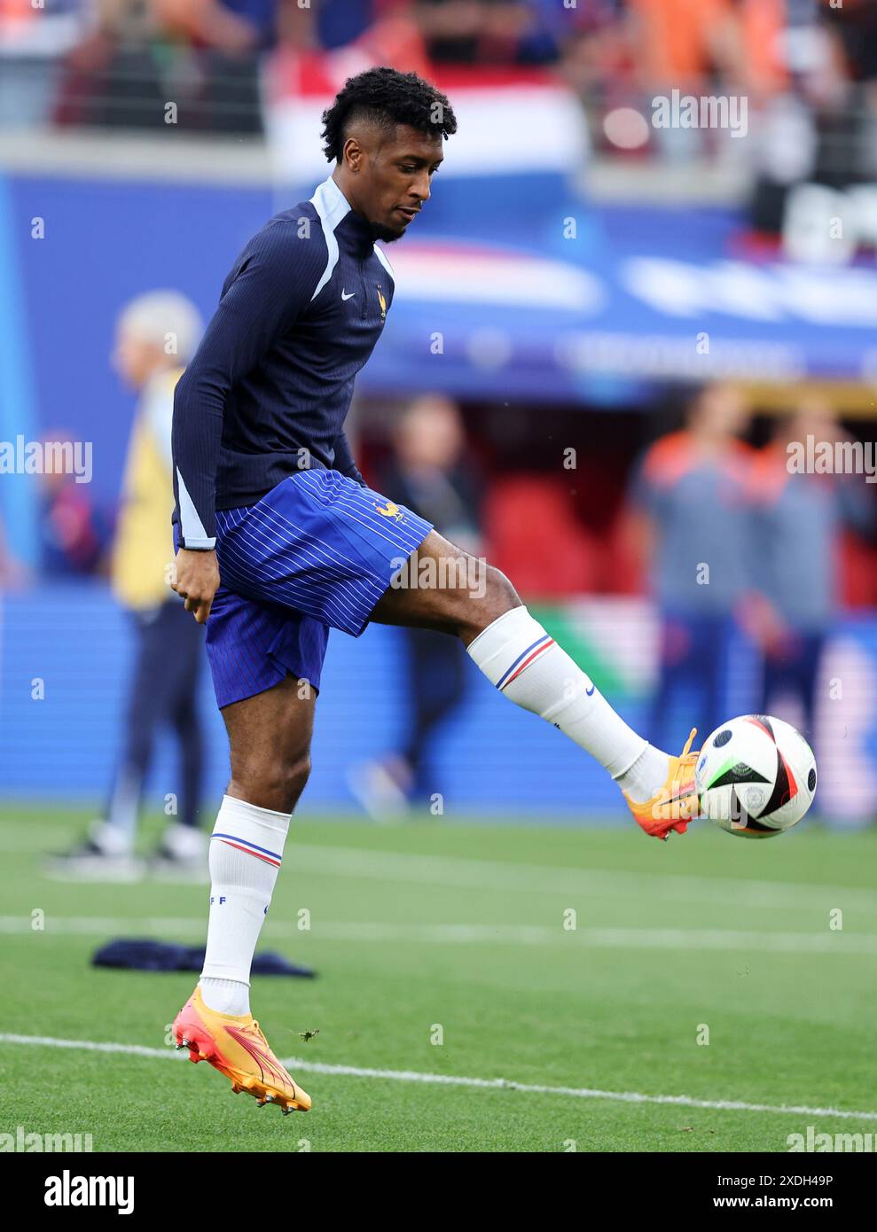 LEIPZIG, DEUTSCHLAND - 21. JUNI: Kingsley Coman von Frankreich vor dem ...
