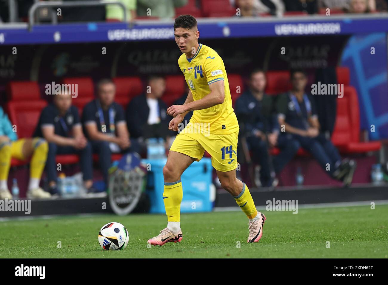Georgiy Sudakov (Ukraine) im Einsatz während des Gruppenspiels der UEFA ...