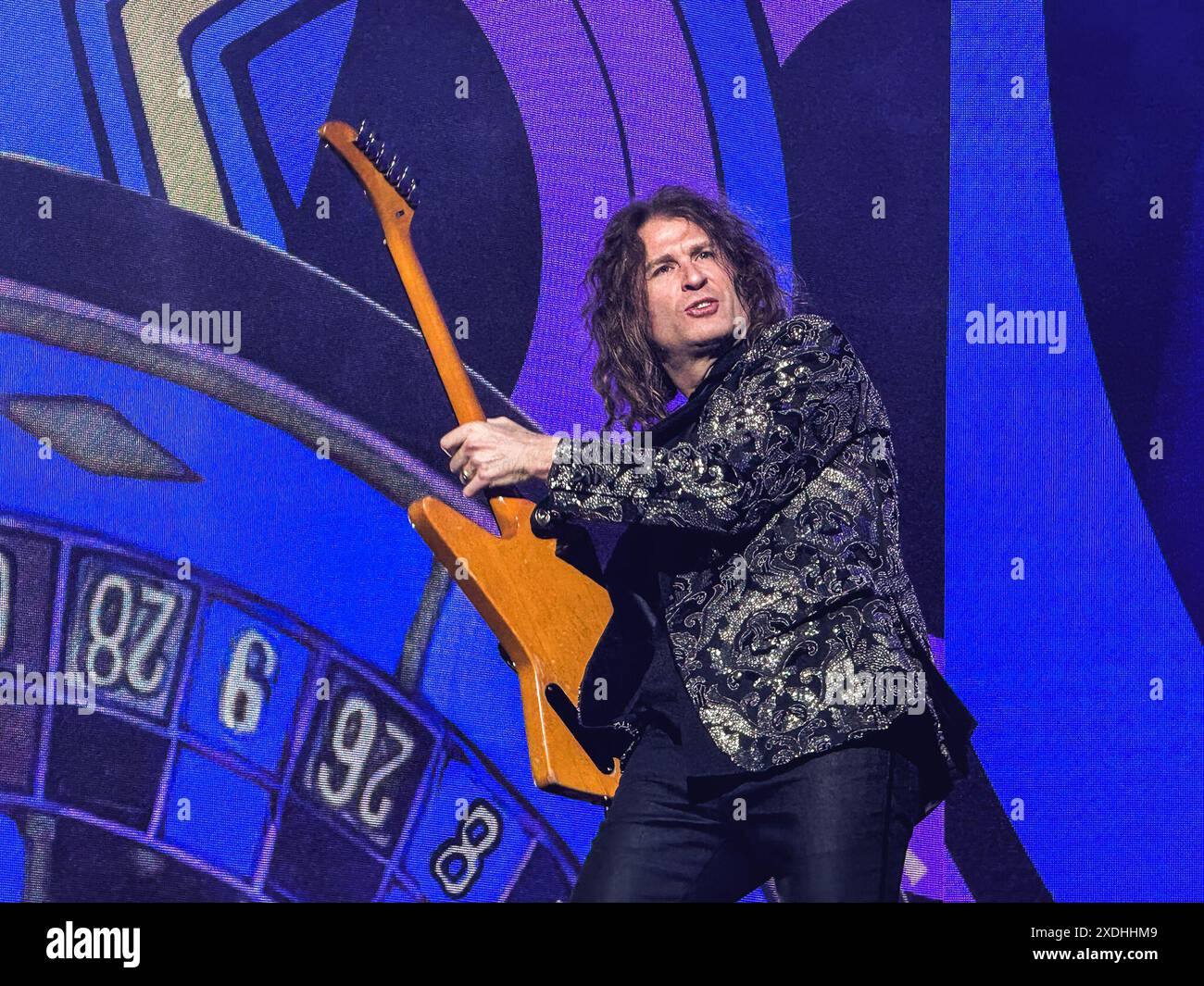 Juni 2024: Brandon Flowers, Dave Keuning, und Ronnie Vannucci Jr, von ...