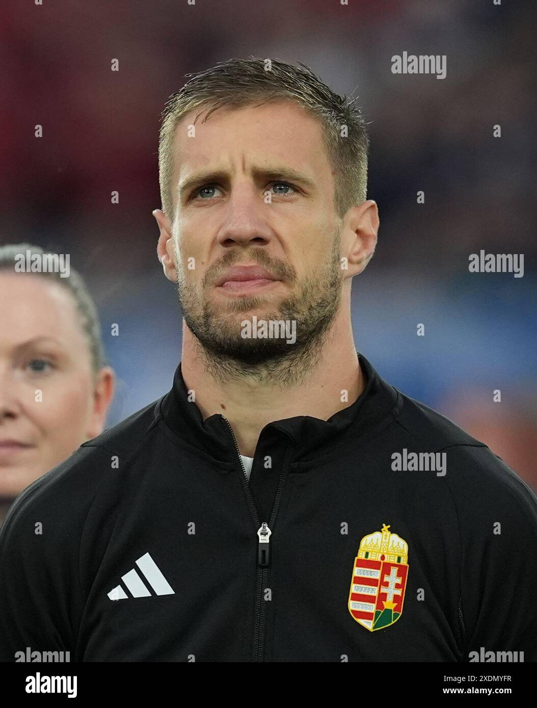 Ungarns Barnabas Varga während des Gruppenspiels der UEFA Euro 2024 in ...
