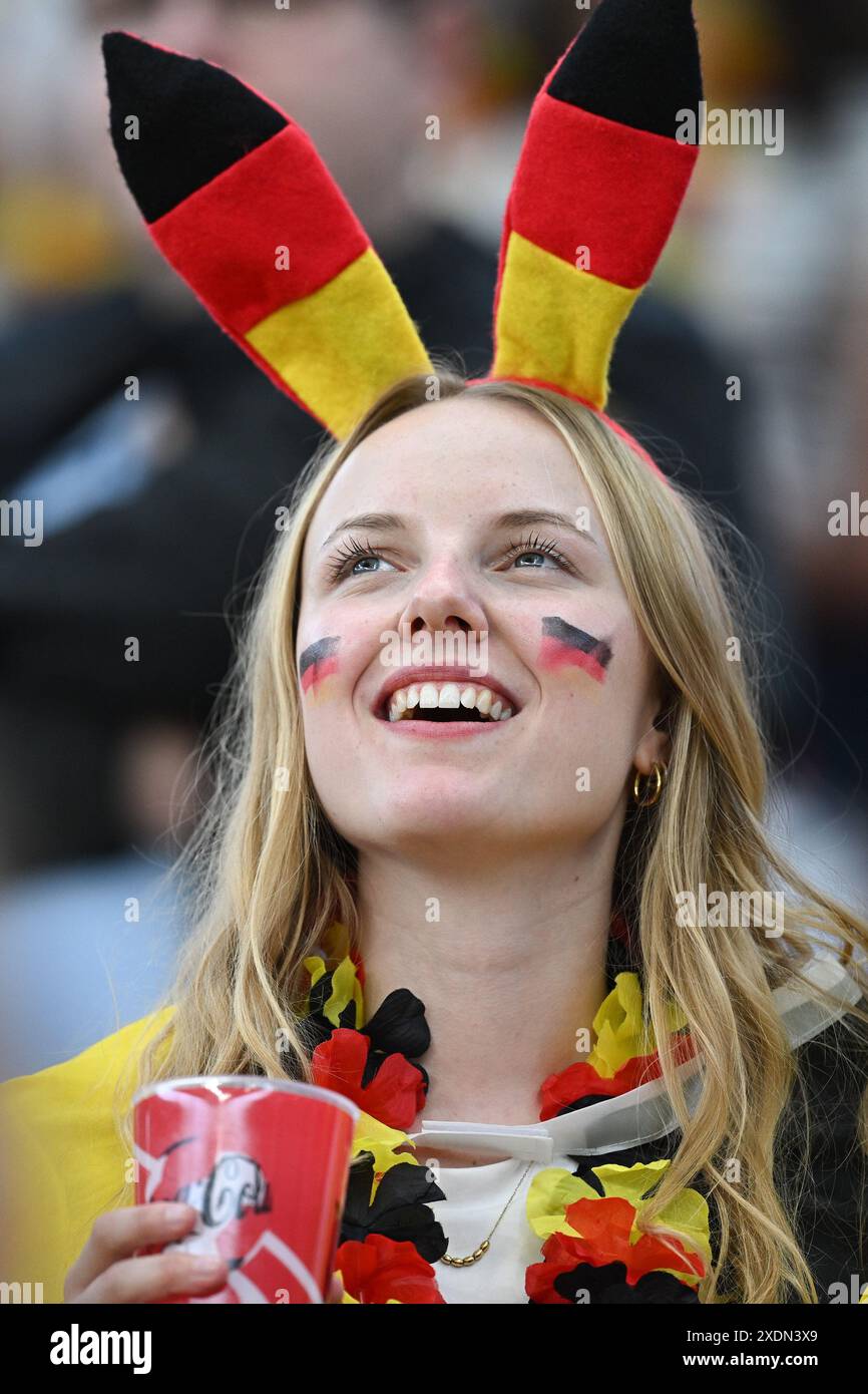 Frankfurt, Deutschland. Juni 2024. Fans beim Gruppenspiel der UEFA EURO 2024 zwischen der ...