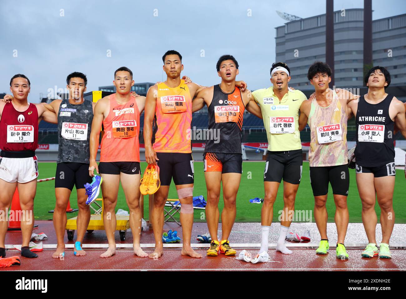 Gifu Memorial Center Nagaragawa Stadium, Gifu, Japan. Juni 2024. (L-R) Yosuke Tanaka, Kazuya ...