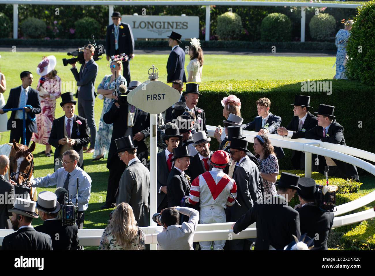 Ascot, Großbritannien. Juni 2024. Pferdehand of God, geritten von ...