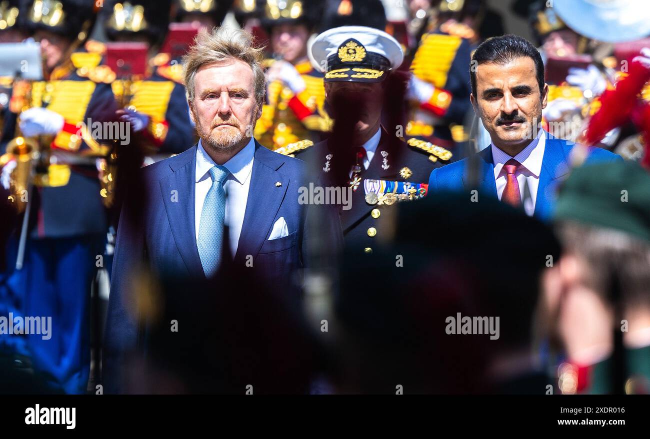 DEN HAAG - der Emir des Staates Katar Scheich Tamim bin Hamad Al Thani ...