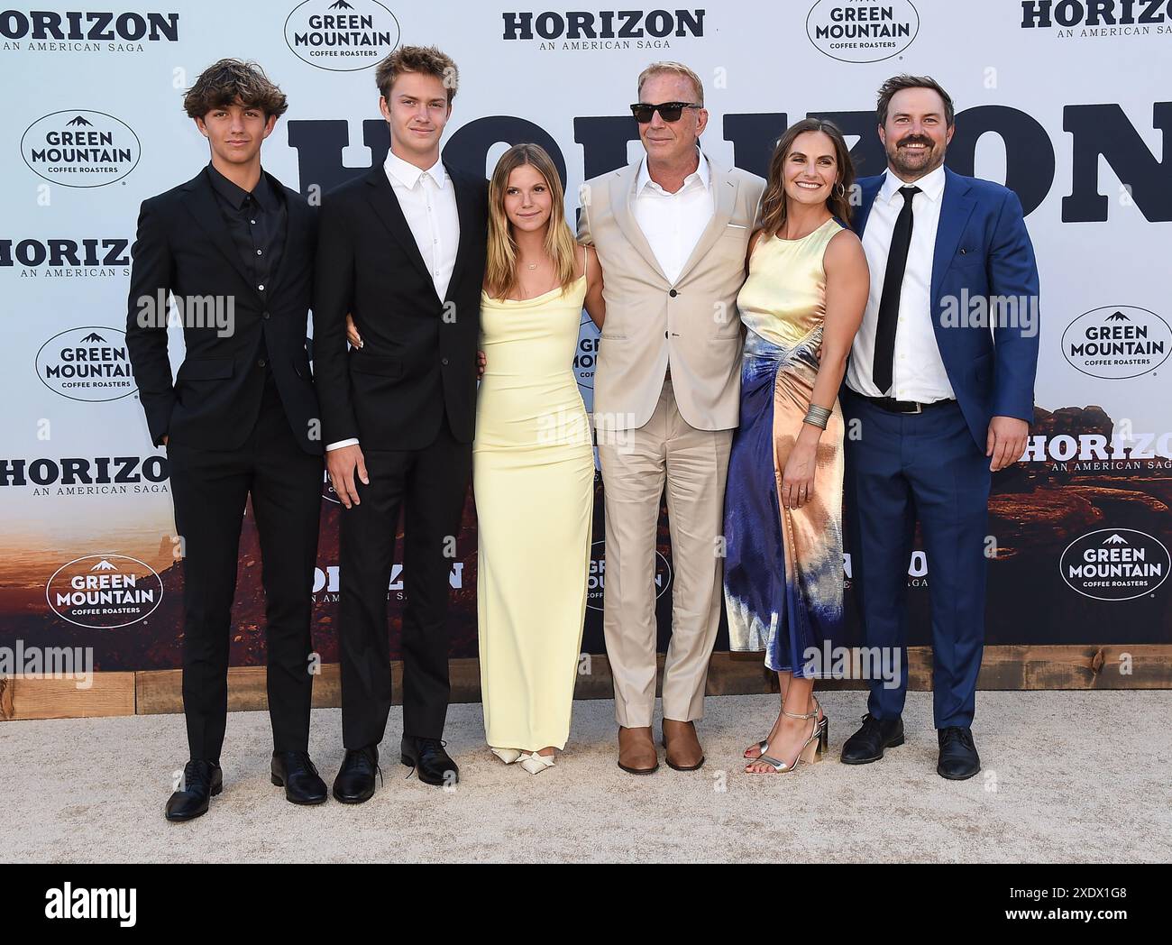 Westwood, USA. Juni 2024. Hayes Costner, Cayden Wyatt Costner, Grace ...