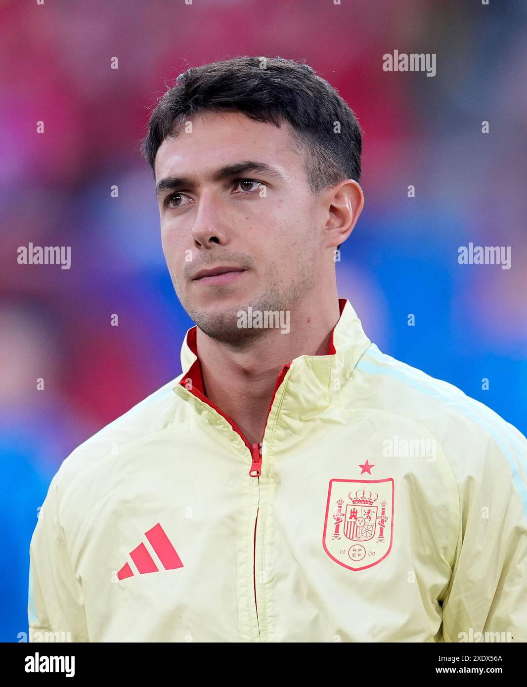 Der Spanier Martin Zubimendi steht beim Gruppenspiel der UEFA Euro 2024 ... Der Spanier Martin Zubimendi steht beim Gruppenspiel der UEFA Euro 2024 ...