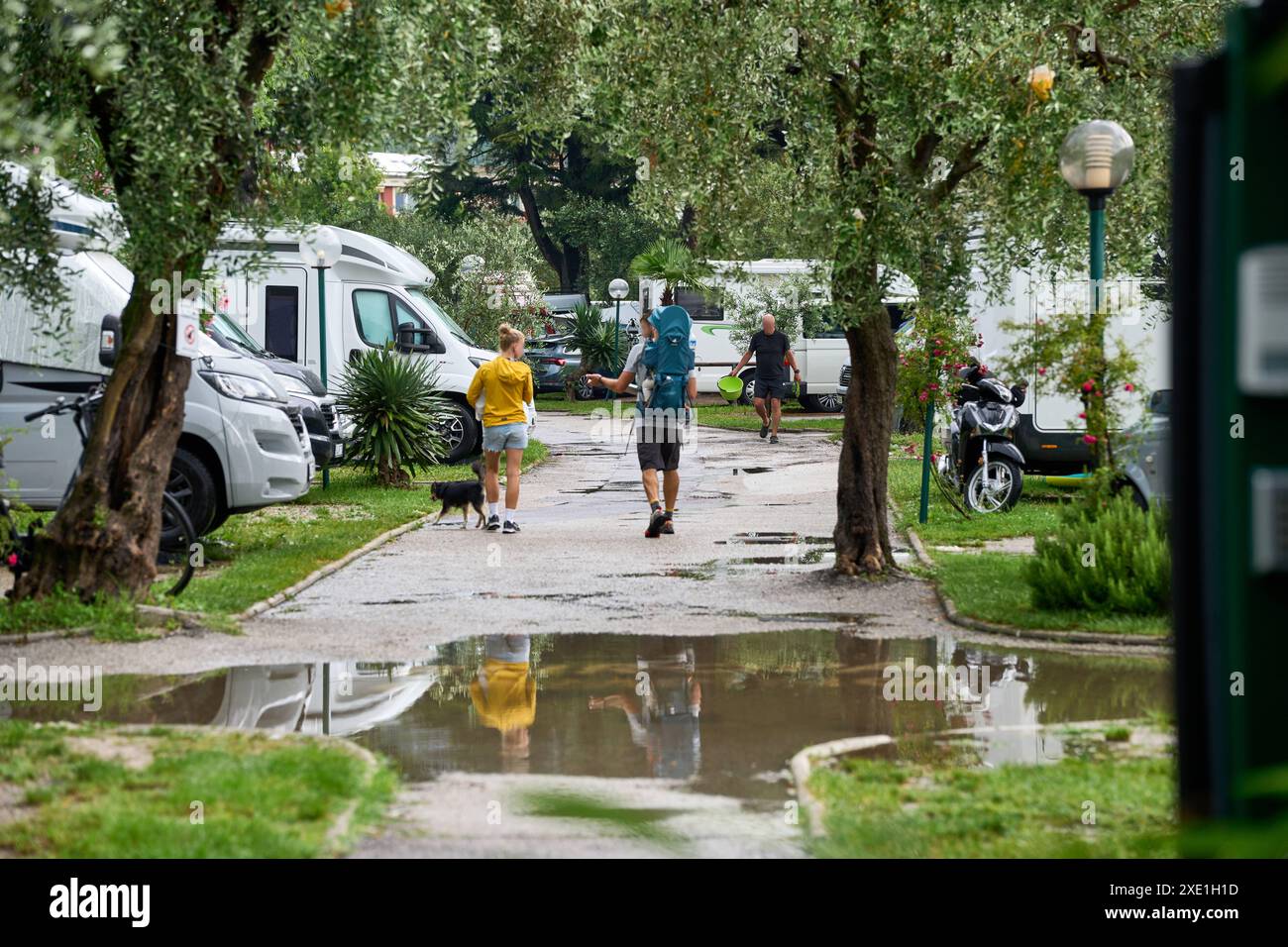 Nago Torbole, Gardasee, Italien - 25. Juni 2024: Themenbild Sturm am ...