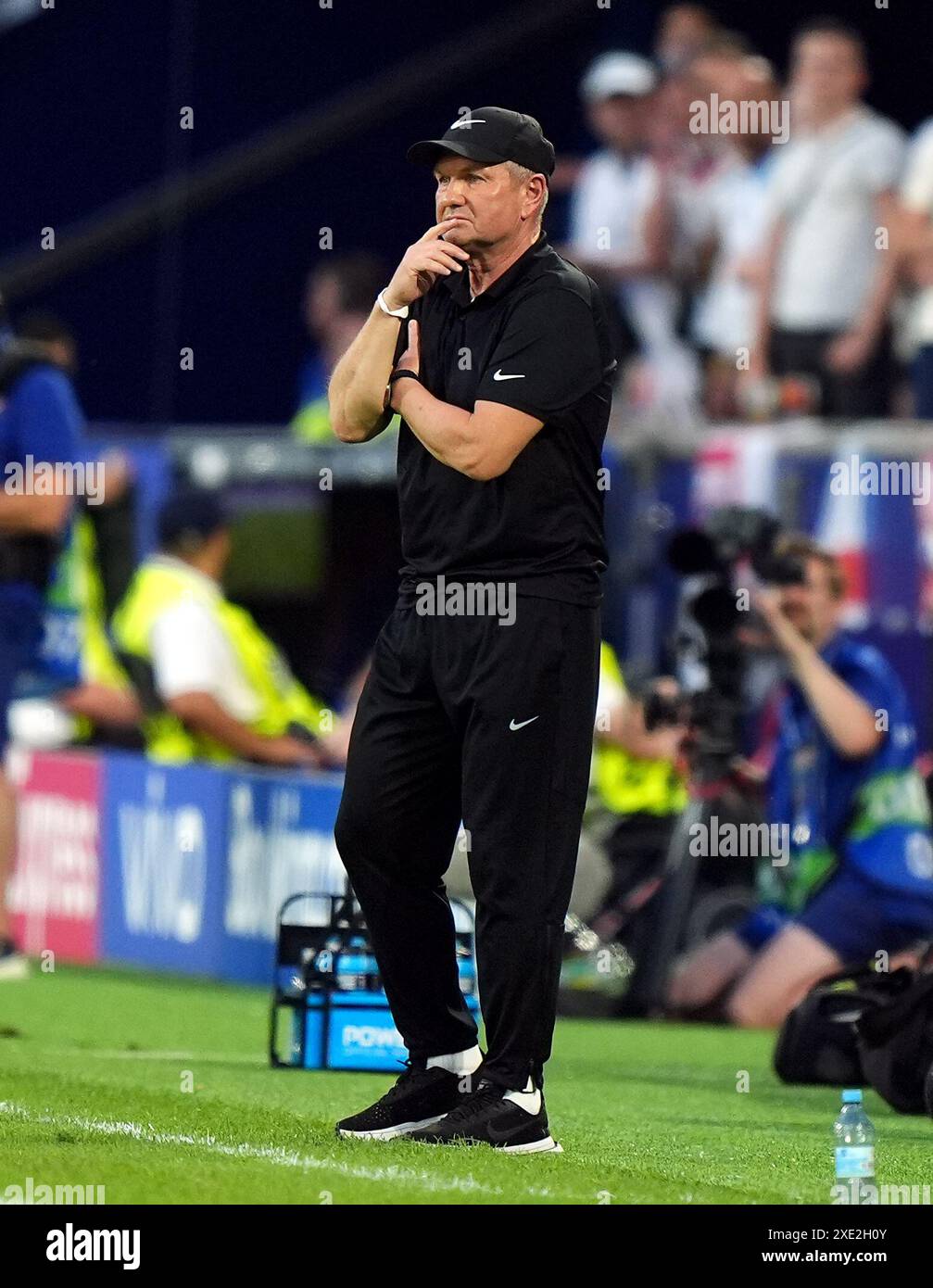 Der slowenische Trainer Matjaz Kek während des Gruppenspiels der UEFA ...