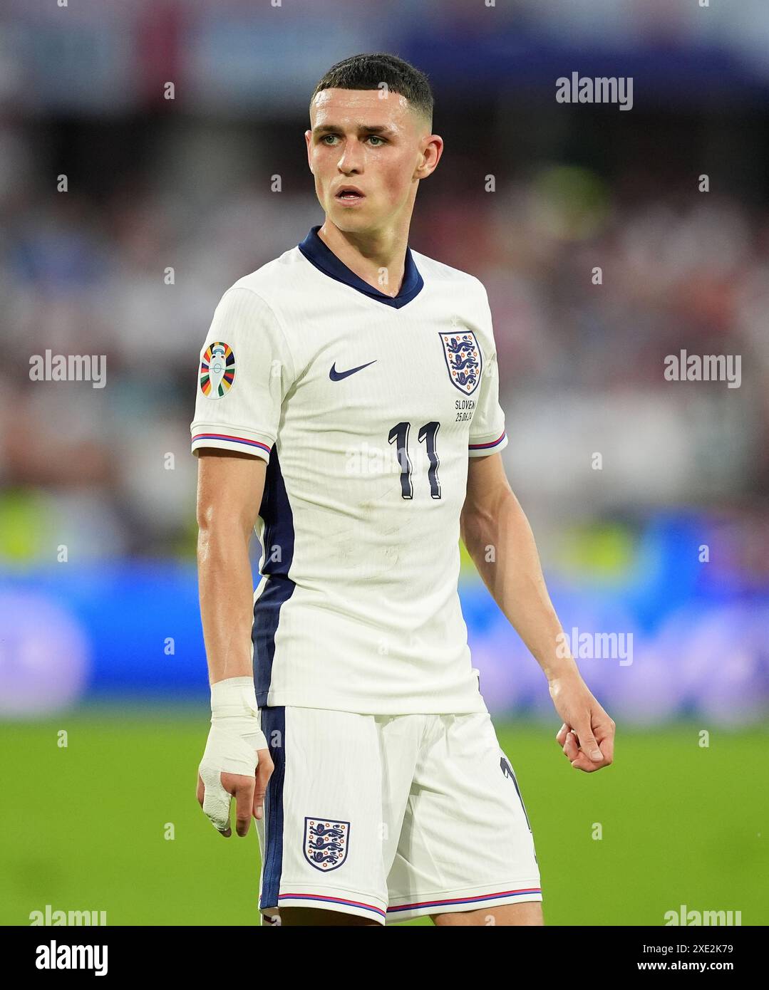 Der Engländer Phil Foden während des Gruppenspiels der UEFA Euro 2024 ...