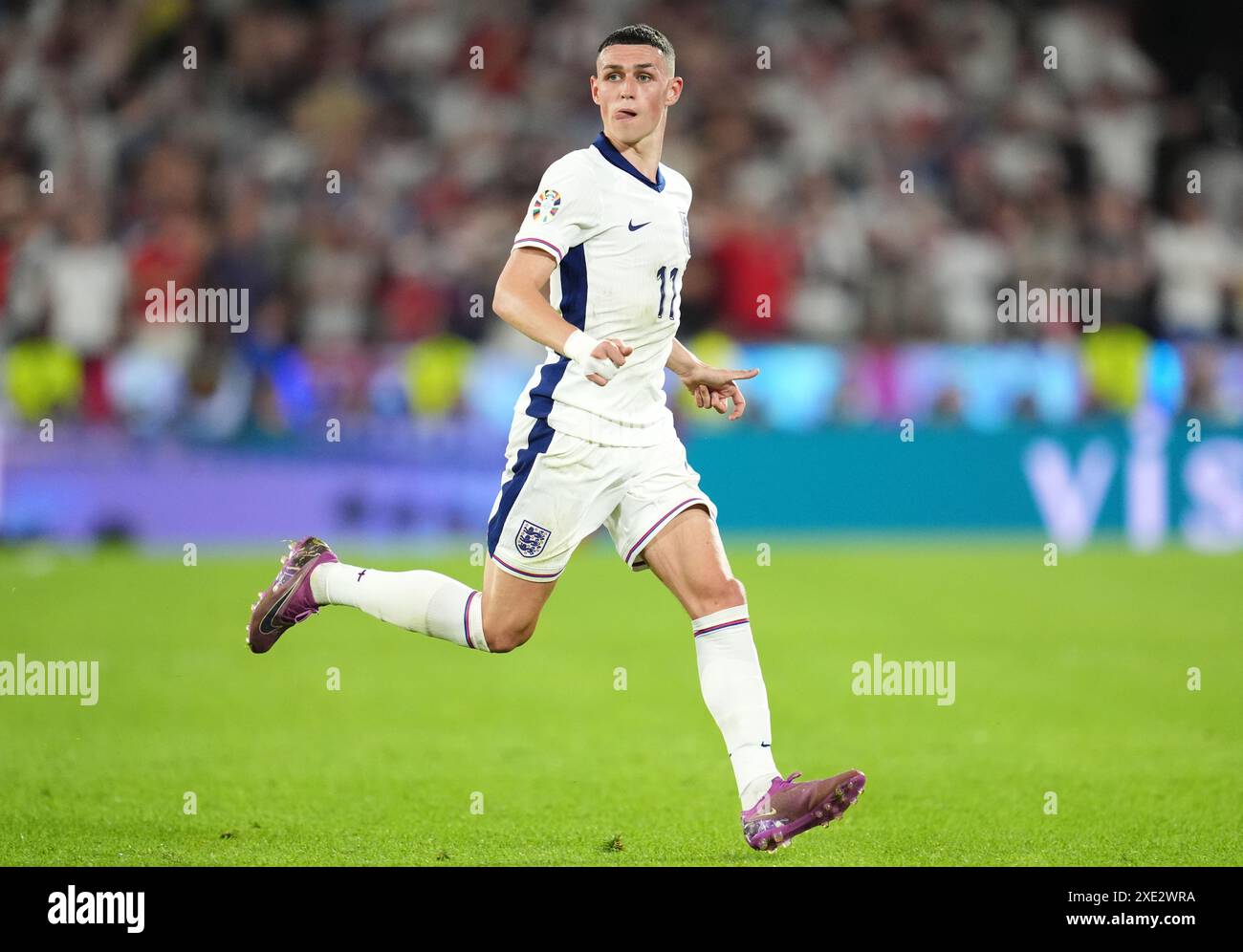 Der Engländer Phil Foden während des Gruppenspiels der UEFA Euro 2024 ...