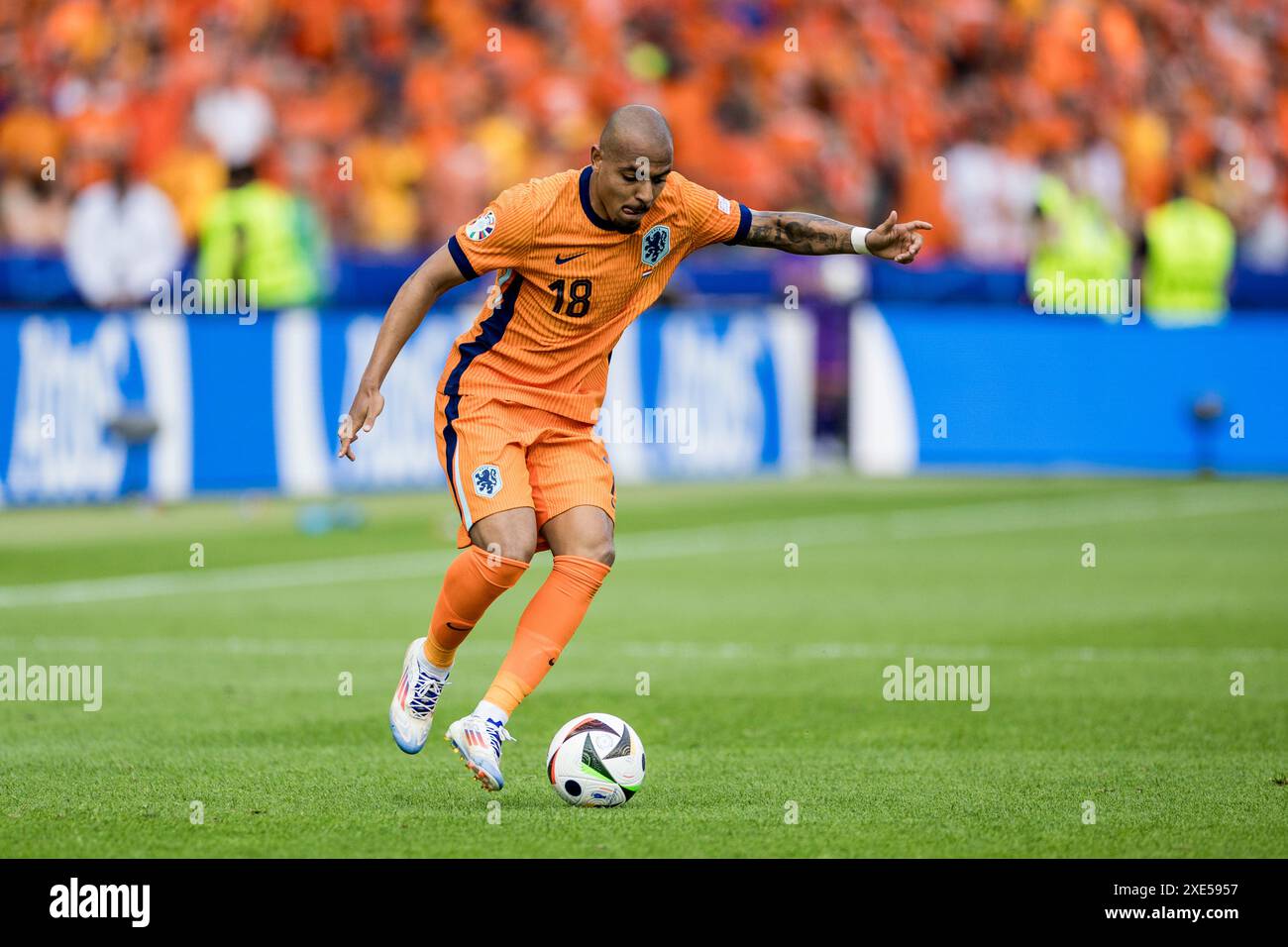 Berlin, Deutschland. Juni 2024. Donyell Malen (18) aus den Niederlanden ...