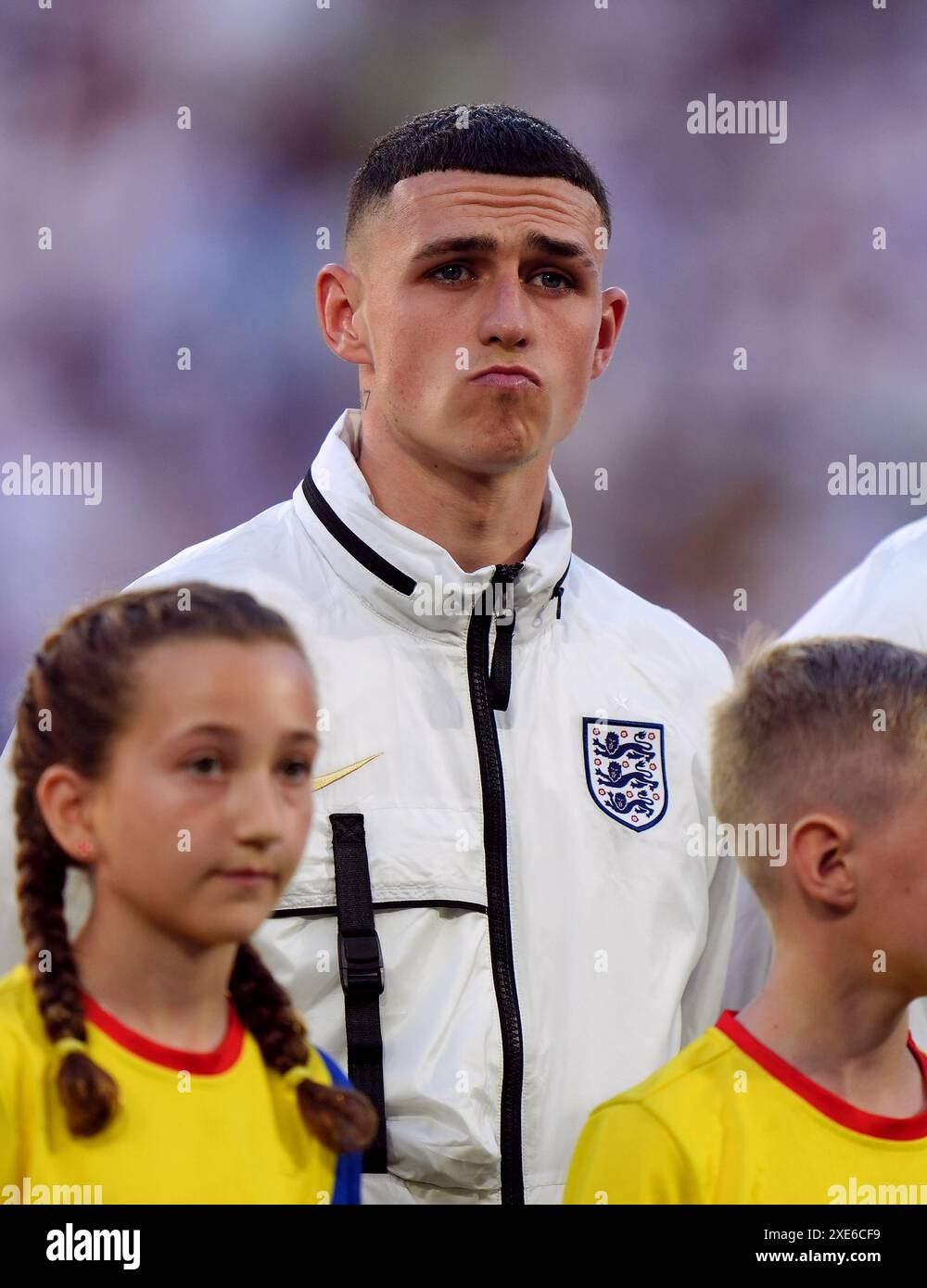 Der Engländer Phil Foden während des Gruppenspiels der UEFA Euro 2024 ...
