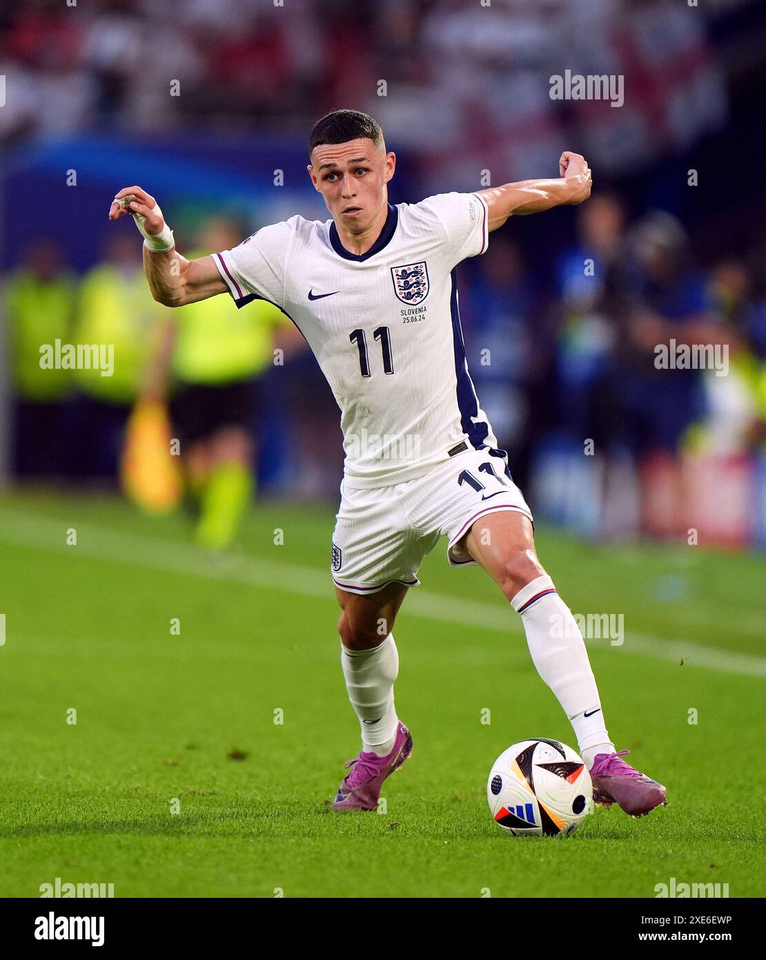 Der Engländer Phil Foden während des Gruppenspiels der UEFA Euro 2024 ...