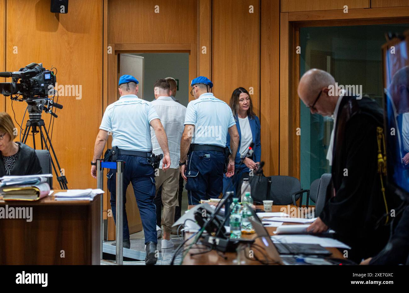 Omicidio Mario Cerciello Raga udienza in Corte D’appello al Tribunale di Roma- Roma, Italia ...