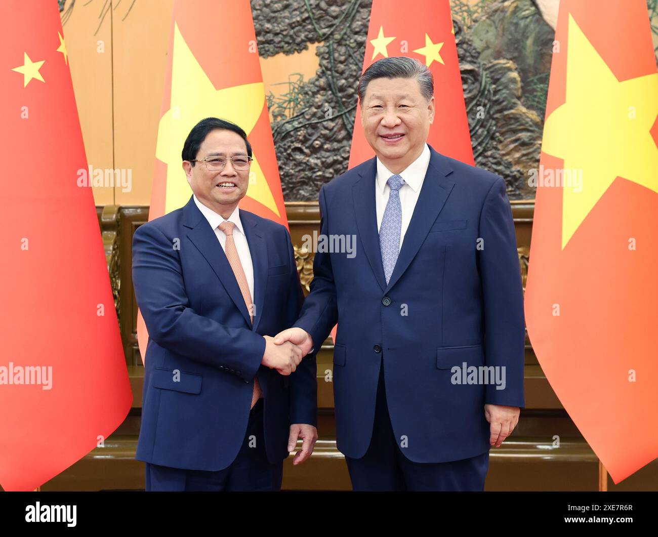 Peking, China. Juni 2024. Der chinesische Präsident Xi Jinping trifft ...