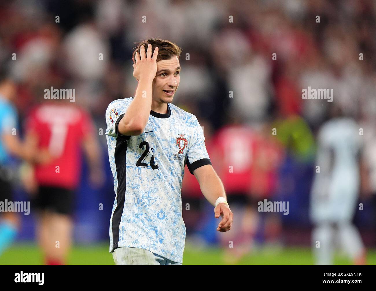 Der Portugiese Francisco Conceicao zeigt sich beim Gruppenspiel der ...