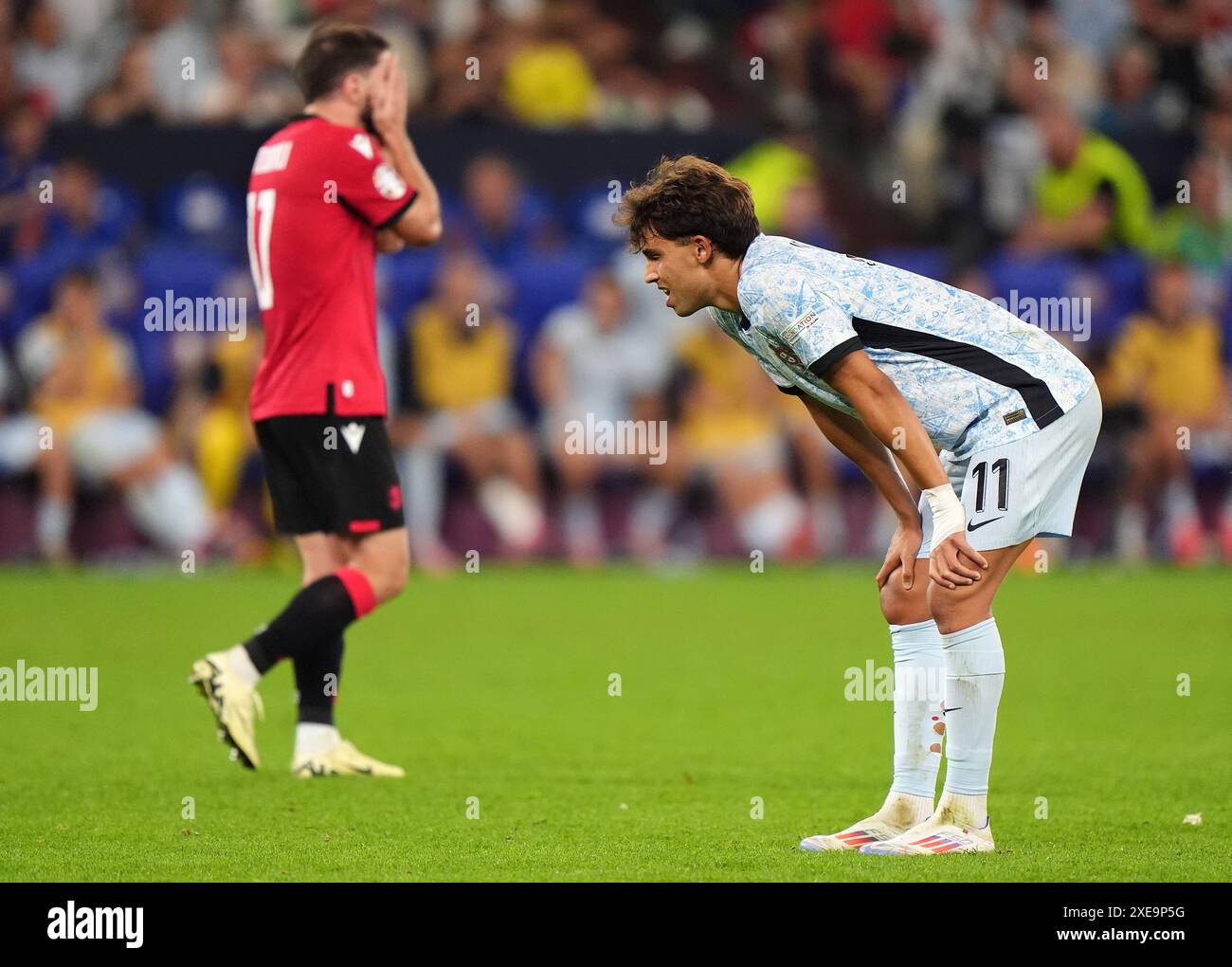 Portugals Joao Felix zeigt Niedergeschlagenheit beim Gruppenspiel der ...