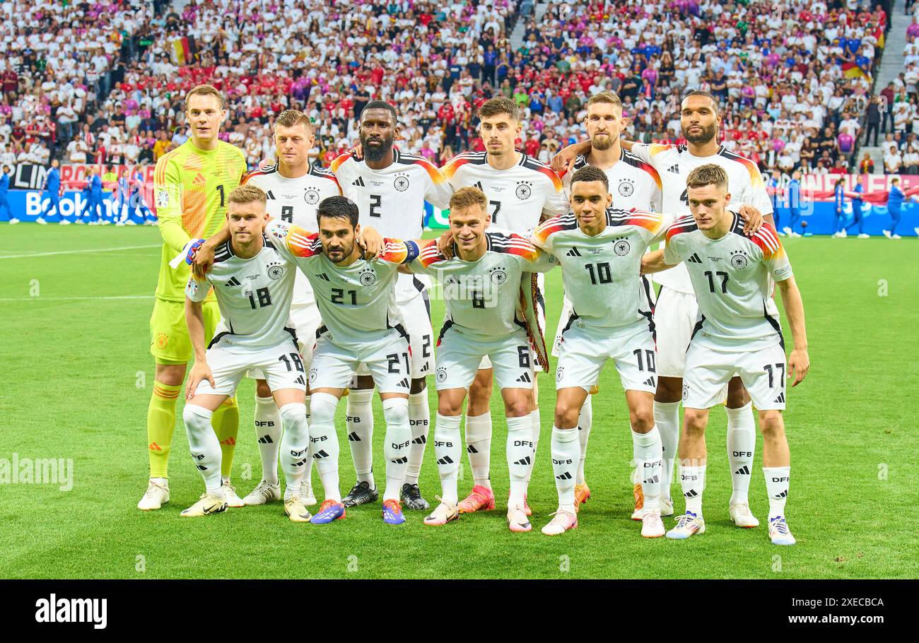 Frankfurt, Deutschland. Juni 2024. Teamphoto GER: Manuel NEUER, DFB 1 ...