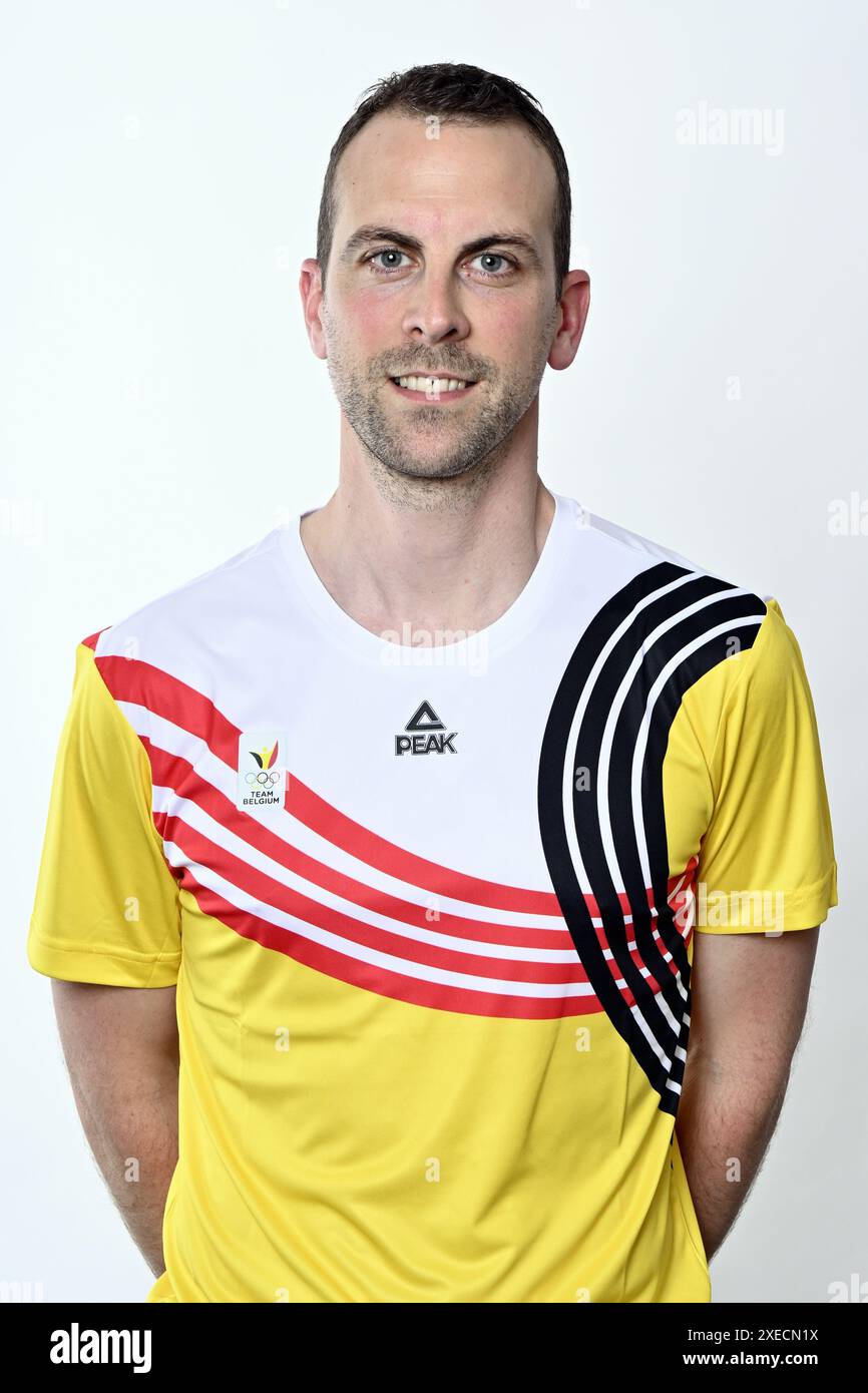 Brüssel, Belgien Juni 2024. Nicolas de Matos posiert für den Fotografen ...