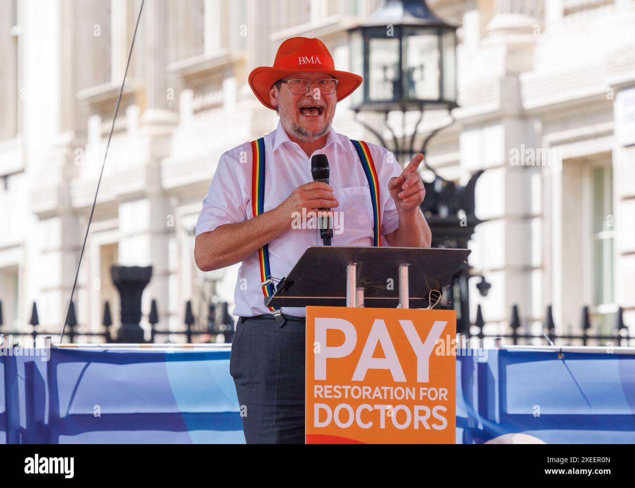 London, UK 27 Juni 2024 Dr. Philip Banfield-Council Vorsitzender des ...