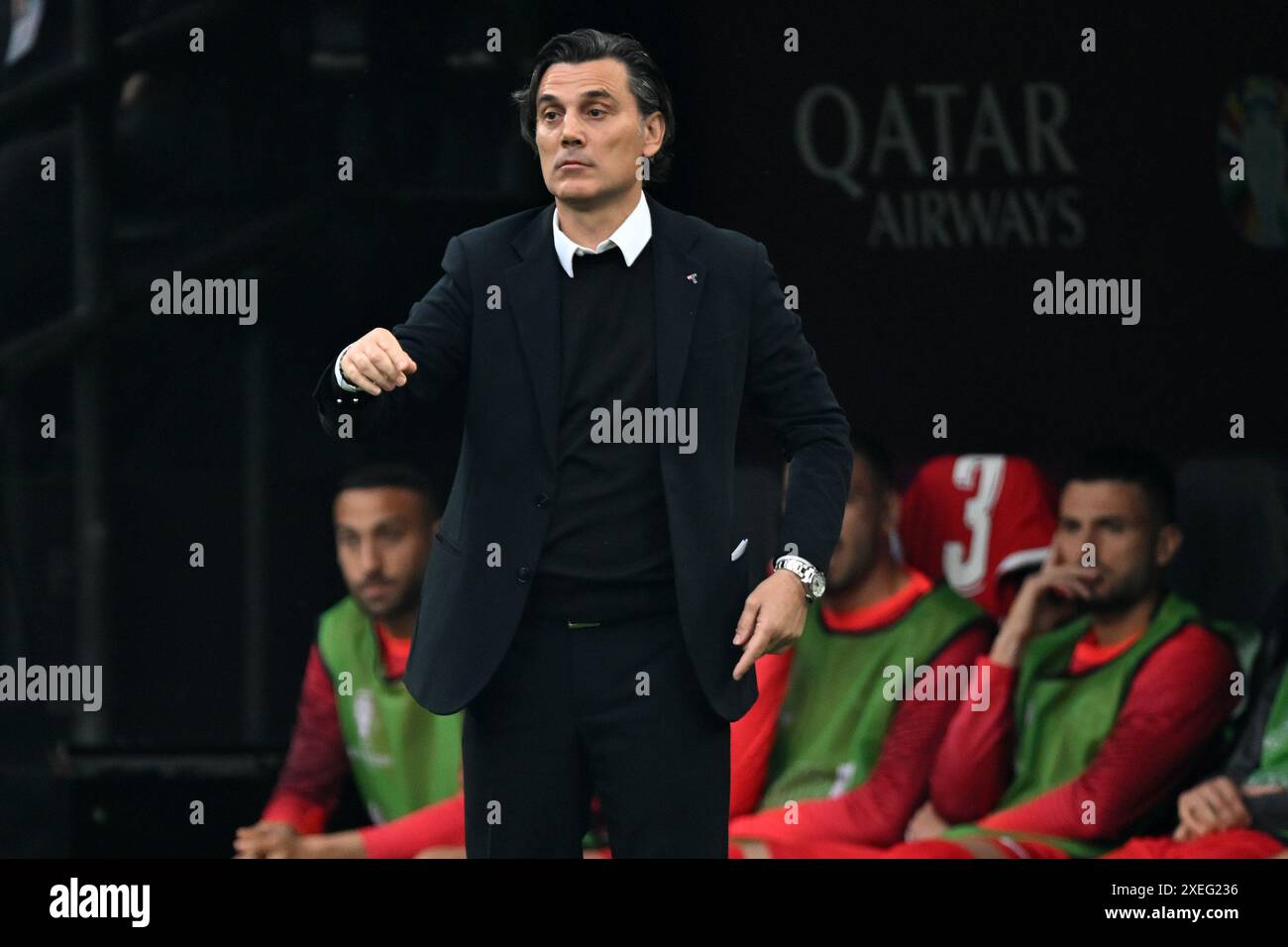 Dortmund - Trainer Vincenzo Montella beim Gruppenspiel der UEFA EURO ...