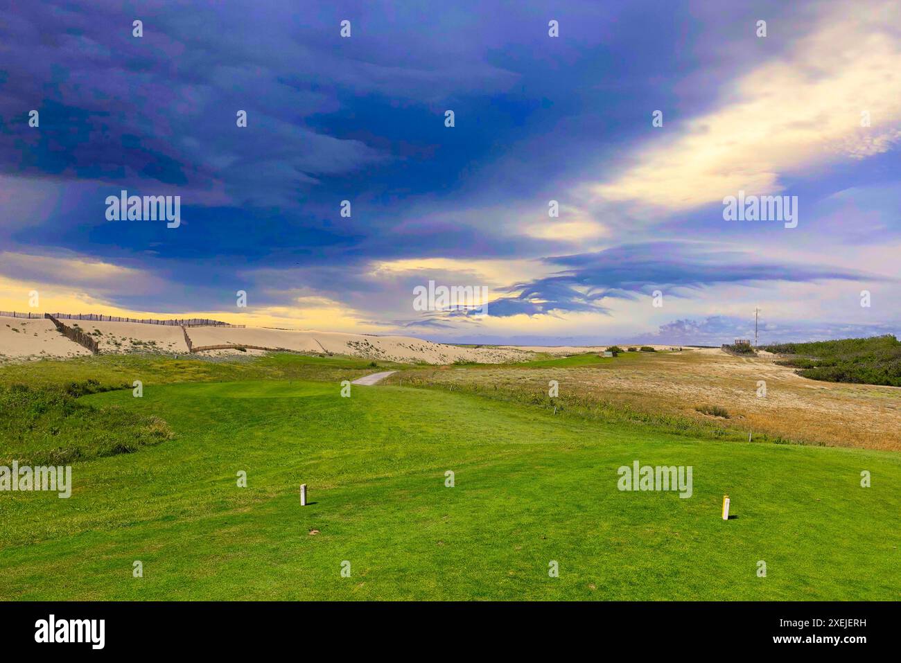 Moliets, Les Landes, Frankreich, 18.-22. Juni 2024 das 13. Loch auf dem ...
