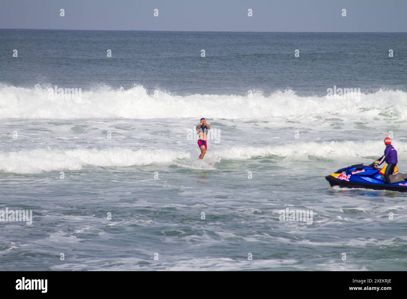 Saquarema, Brasilien. Juni 2024. Foto während der WSL VIVO RIO pro 2024, der achten Etappe des ...