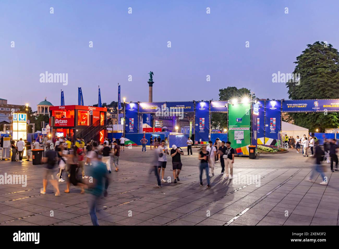 Public Viewing in Stuttgart. Motto der Landeshauptstadt Stuttgart zur ...