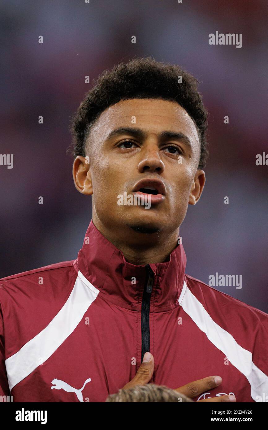 Dan Ndoye beim Spiel der UEFA Euro 2024 zwischen den ...