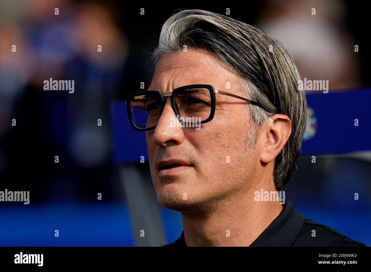 Schweizer Trainer Murat Yakin vor dem Achtelfinale der UEFA Euro 2024 ...