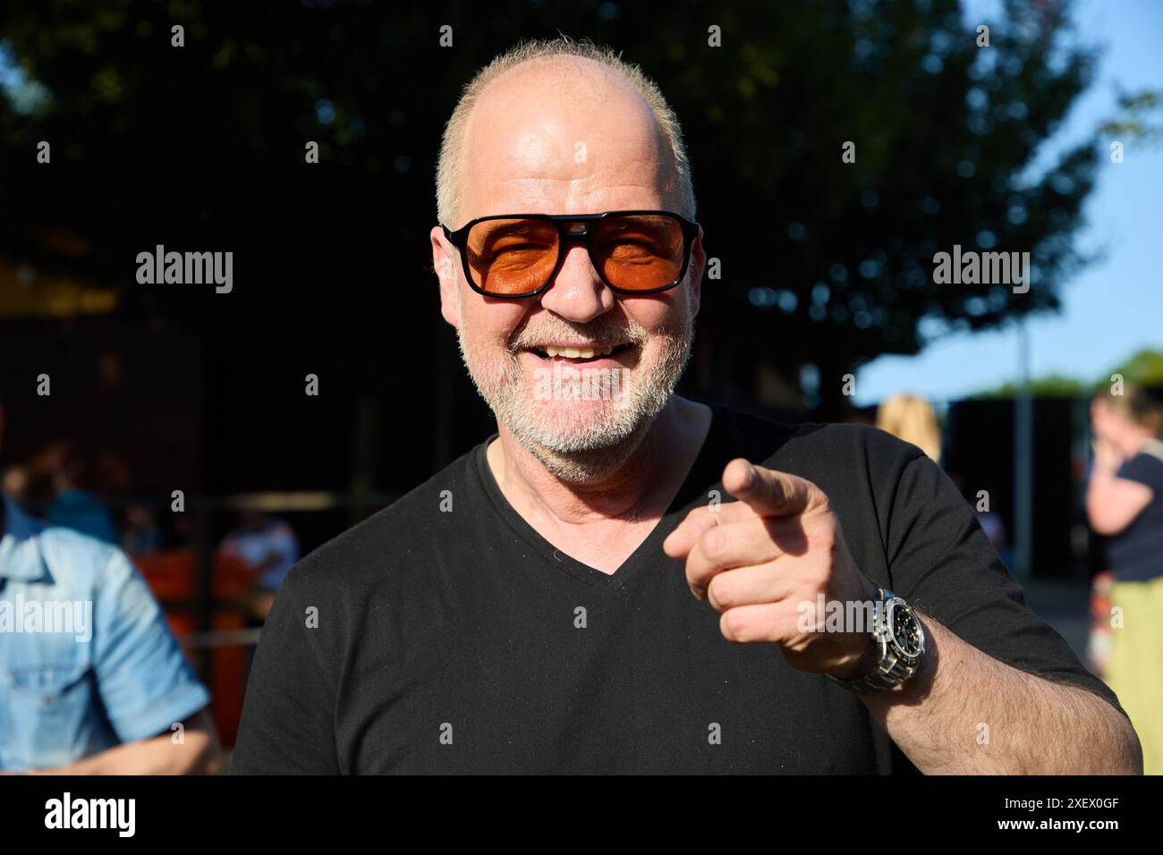 Bad Segeberg, Deutschland. Juni 2024. Schauspieler Marek Erhardt kommt ...