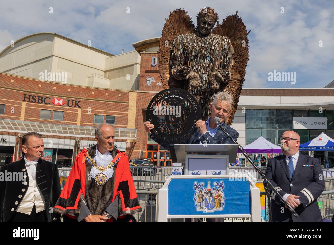 Southend on Sea, Großbritannien. Juli 2024. Clive Knowles vom British ...