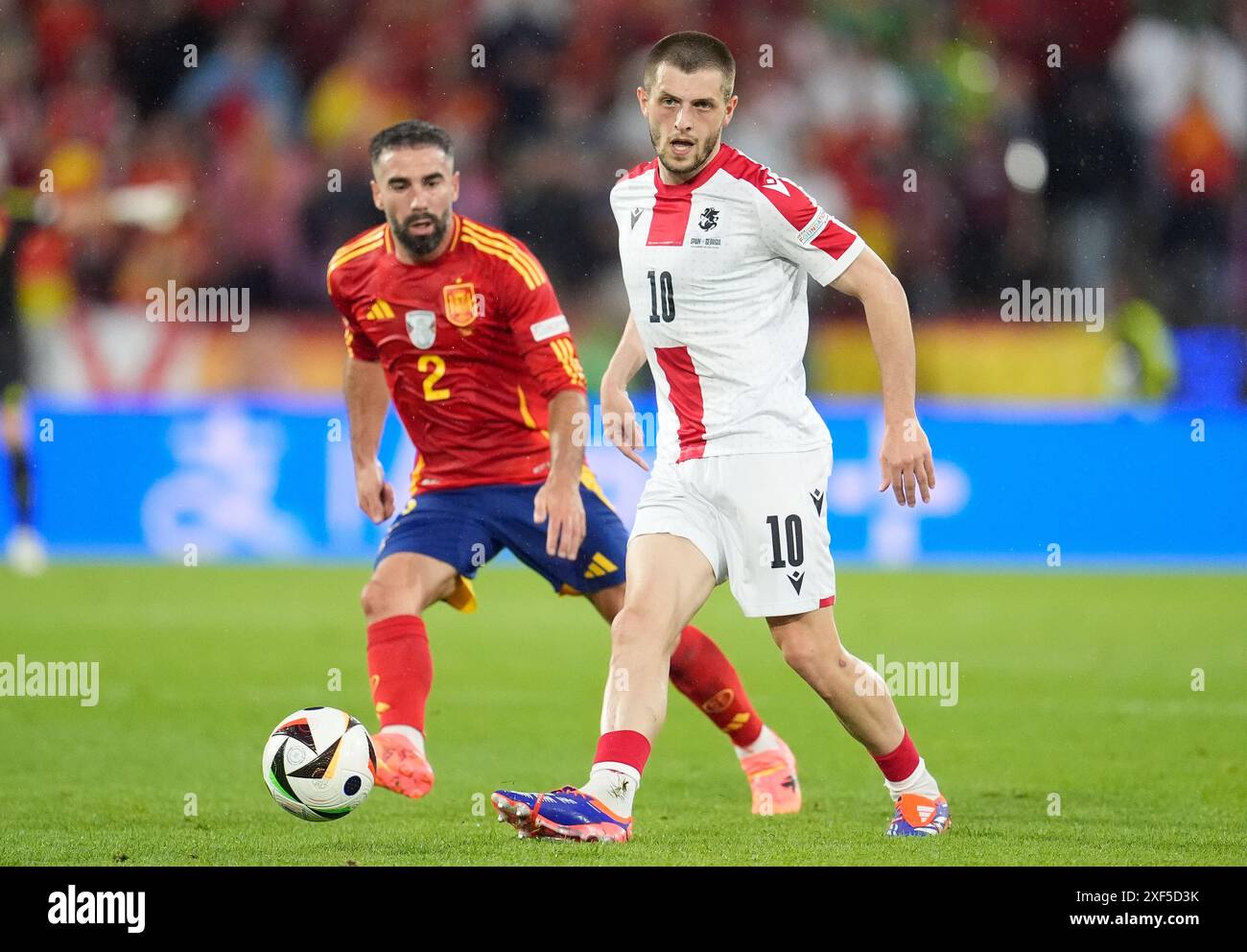 Giorgi Chakvetadze und Daniel Carvajal aus Spanien im Achtelfinale der ...