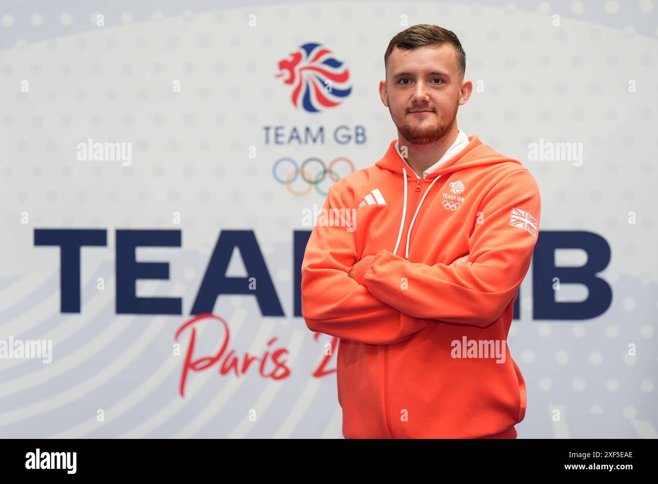 Alex Wise während einer Team GB-Kitting-Session für die Olympischen ...