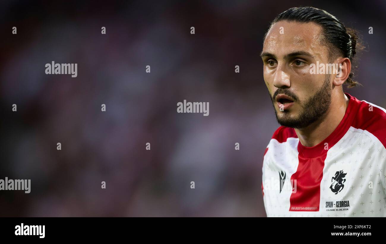 Köln, Deutschland. 30. Juni 2024. Giorgi Kochorashvili aus Georgien ...