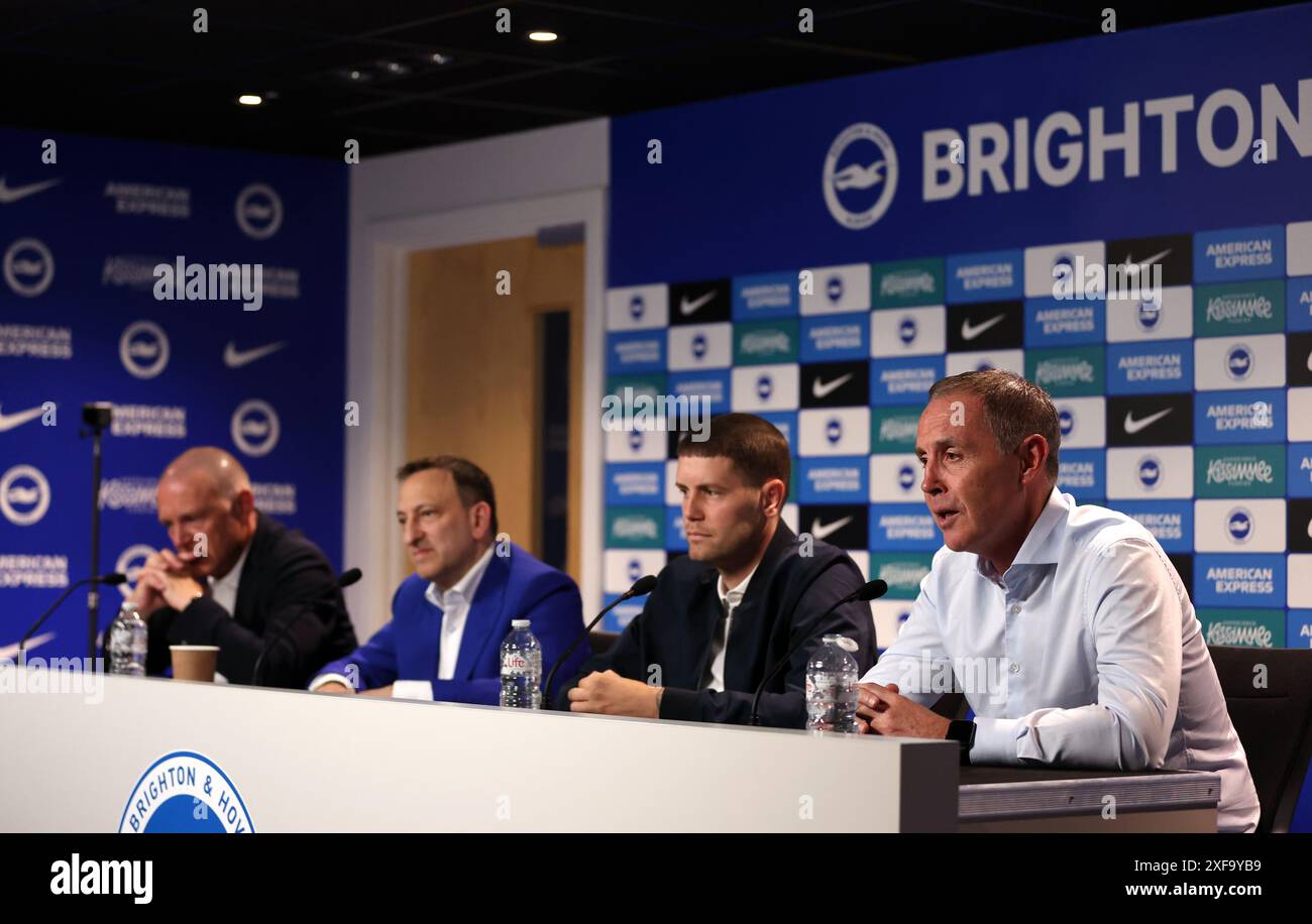 Brighton und Hove Albion Geschäftsführer Paul Barber, Eigentümer Tony ...
