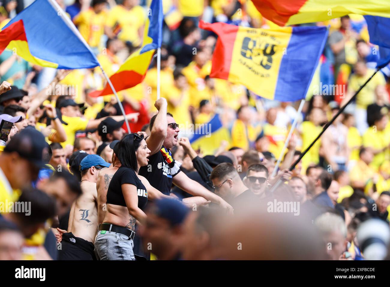 Fans Rumaenien GER, Rumaenien (ROM) vs. Niederlande (NED), Fussball ...