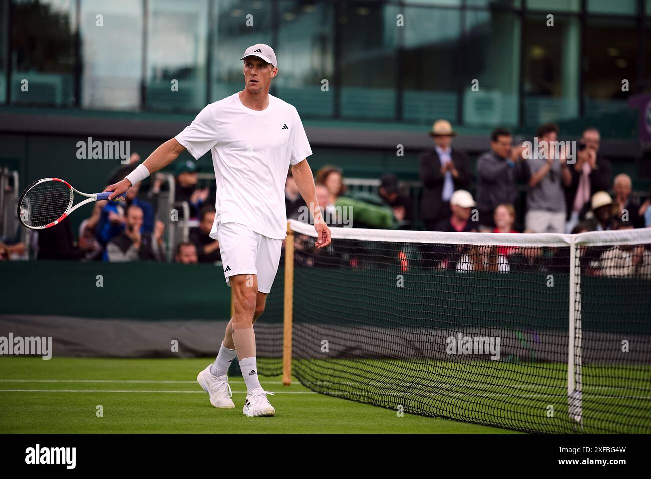 Jan Choinski verlor gegen Luciano Darderi (nicht abgebildet) am zweiten ...