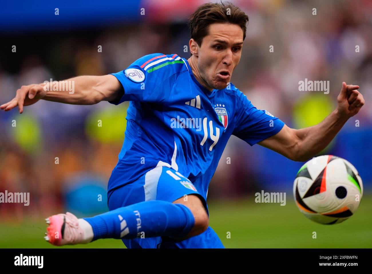 -It14 während des 2024 Fußball-Europameisterspiels zwischen der Schweiz und Italien im ...