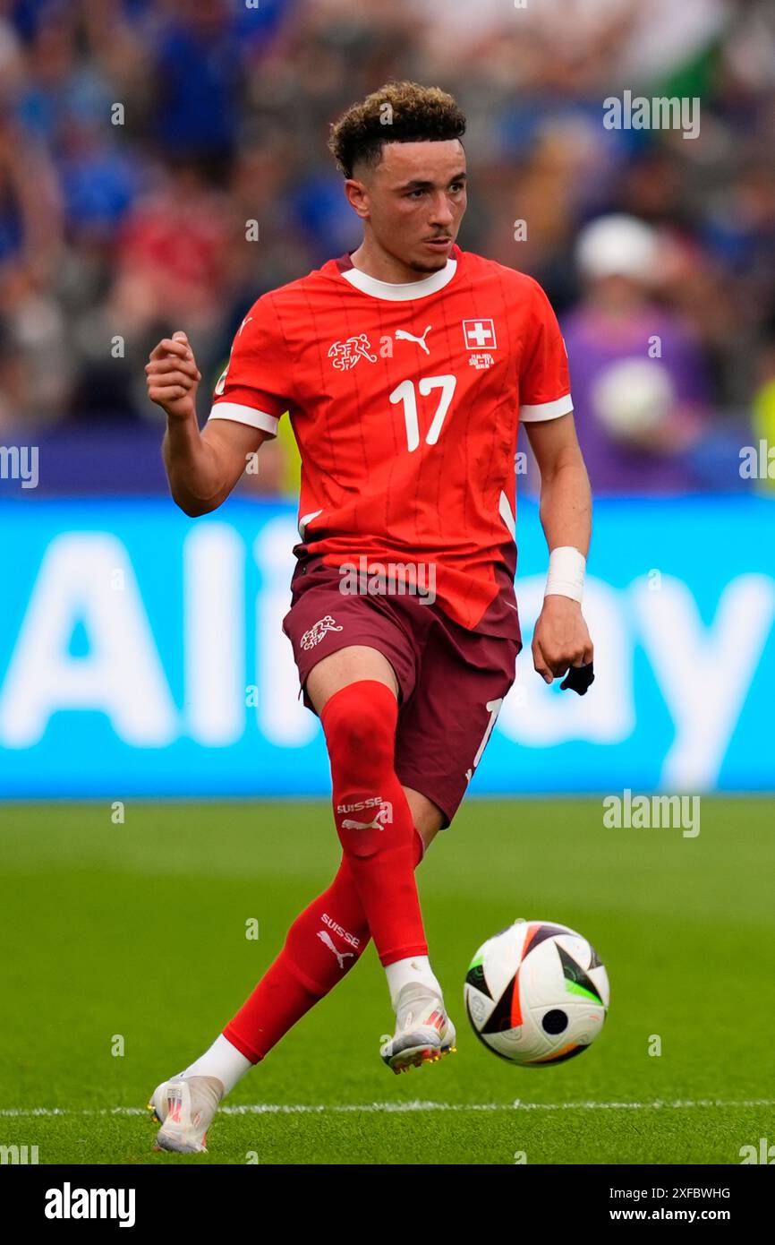 Der Schweizer Ruben Vargas während des Fußball-Europameisterspiels 2024 ...