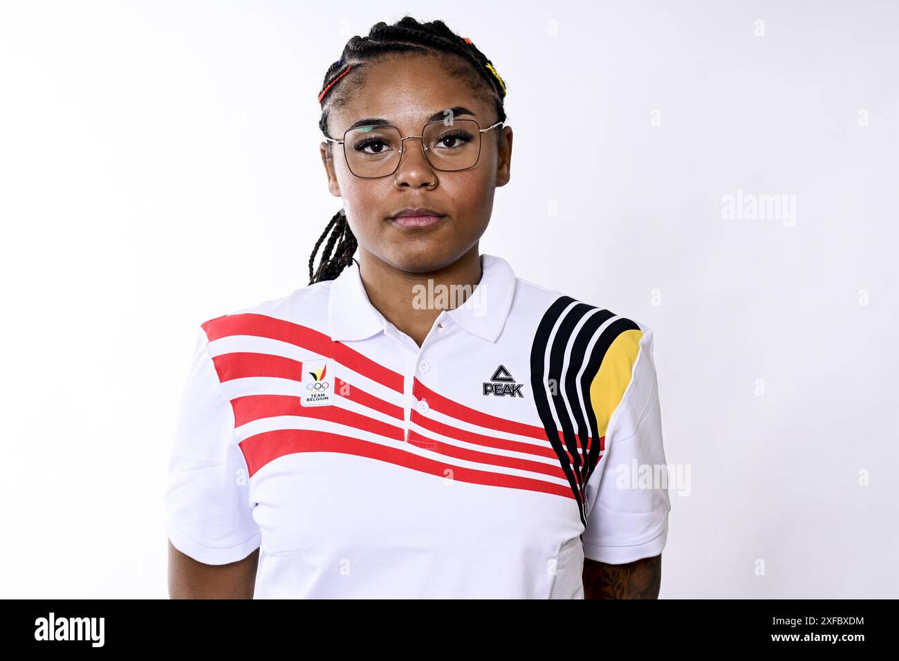 Brüssel, Belgien Juni 2024. Die belgische Maxuella Lisowa Mbaka wurde ...