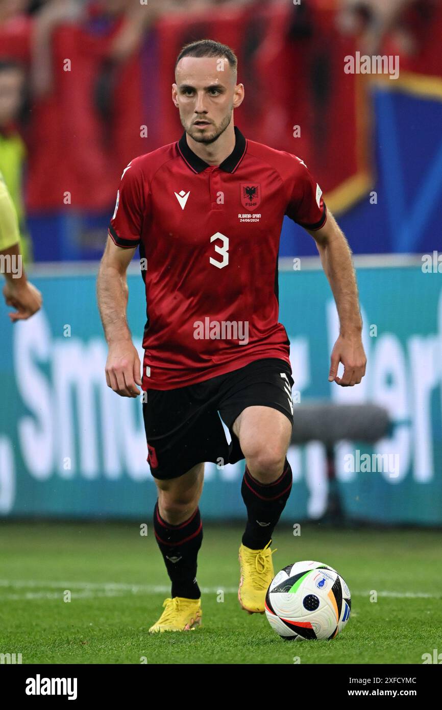 DÜSSELDORF - Mario Mitaj aus Albanien während des Gruppenspiels der ...