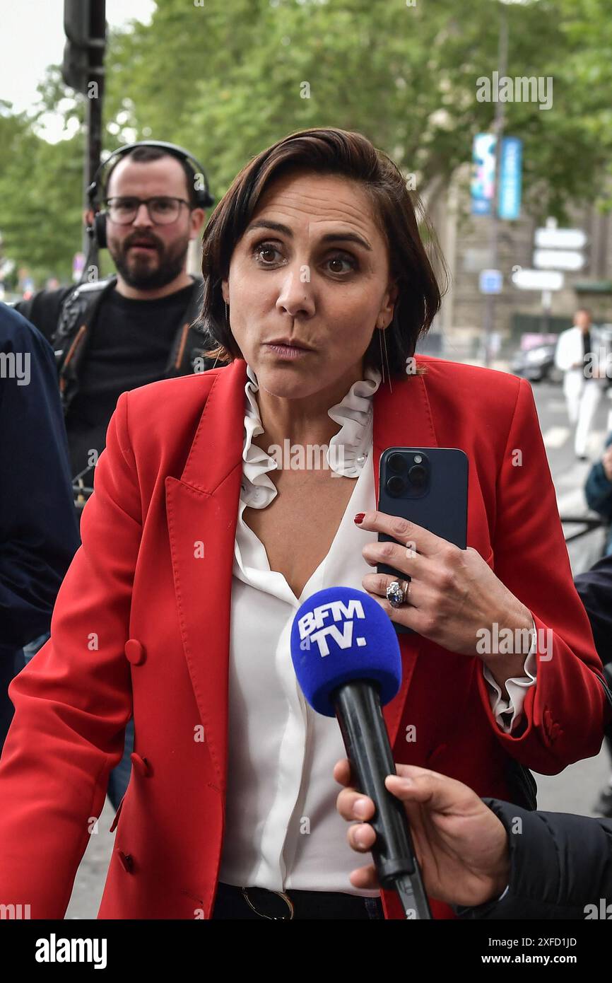 Paris, Frankreich. Juli 2024. Der französische Abgeordnete der Rassemblement National, Laure ...