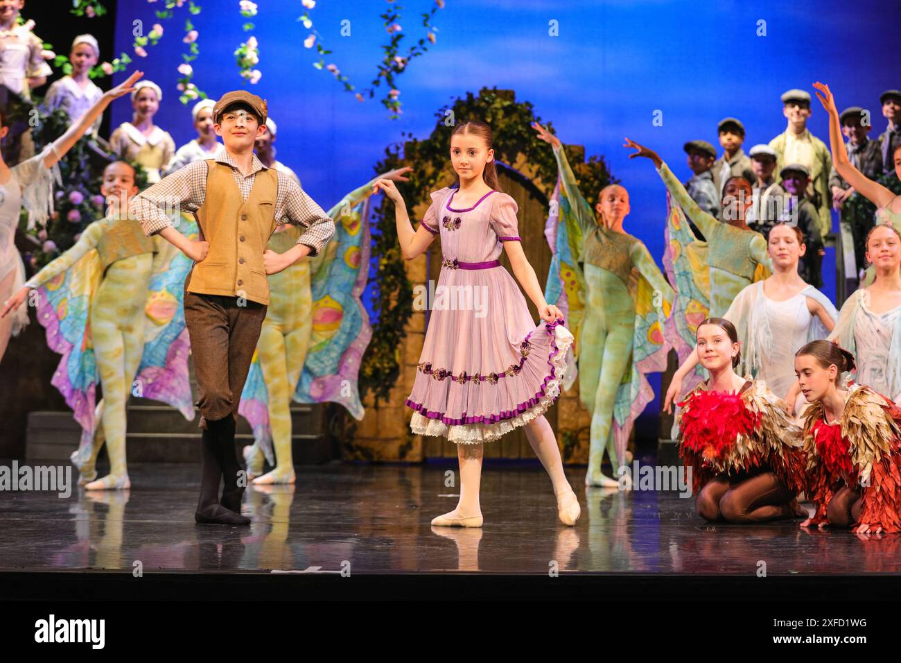 London, Großbritannien. Juli 2024. London Children's Ballet mit ...